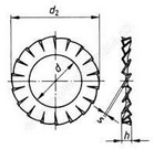 Arruela Dentada Externa Inox 304 (A2) | Dapco